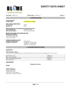 MSDS - Blome CP-83 MP Epoxy - CBP Engineering Corp.